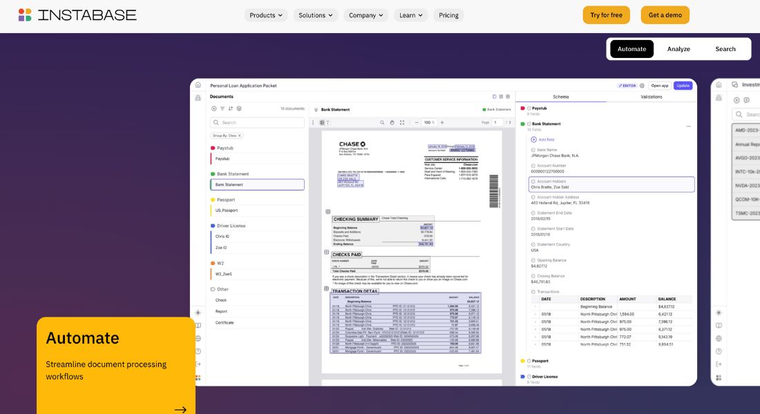 Instabase Review – AI Document Processing & Workflow Automation