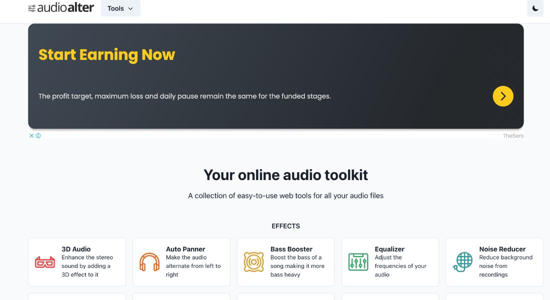 Audioalter: Free Online Audio Editor for Effortless Sound Transformation