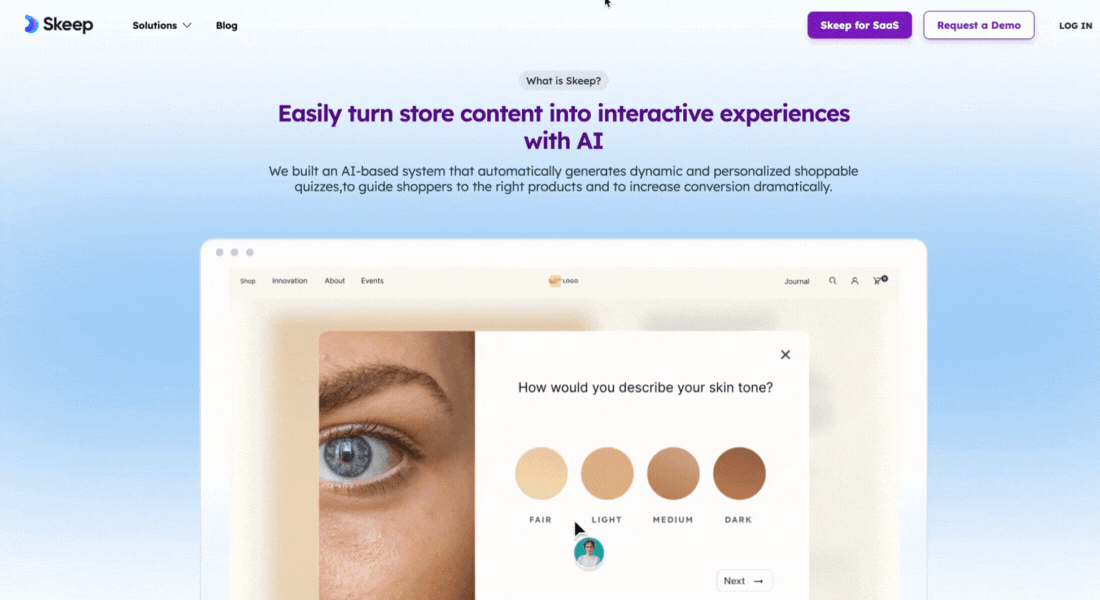 Skeep Review: AI Product Recommendation Quizzes for E-Commerce