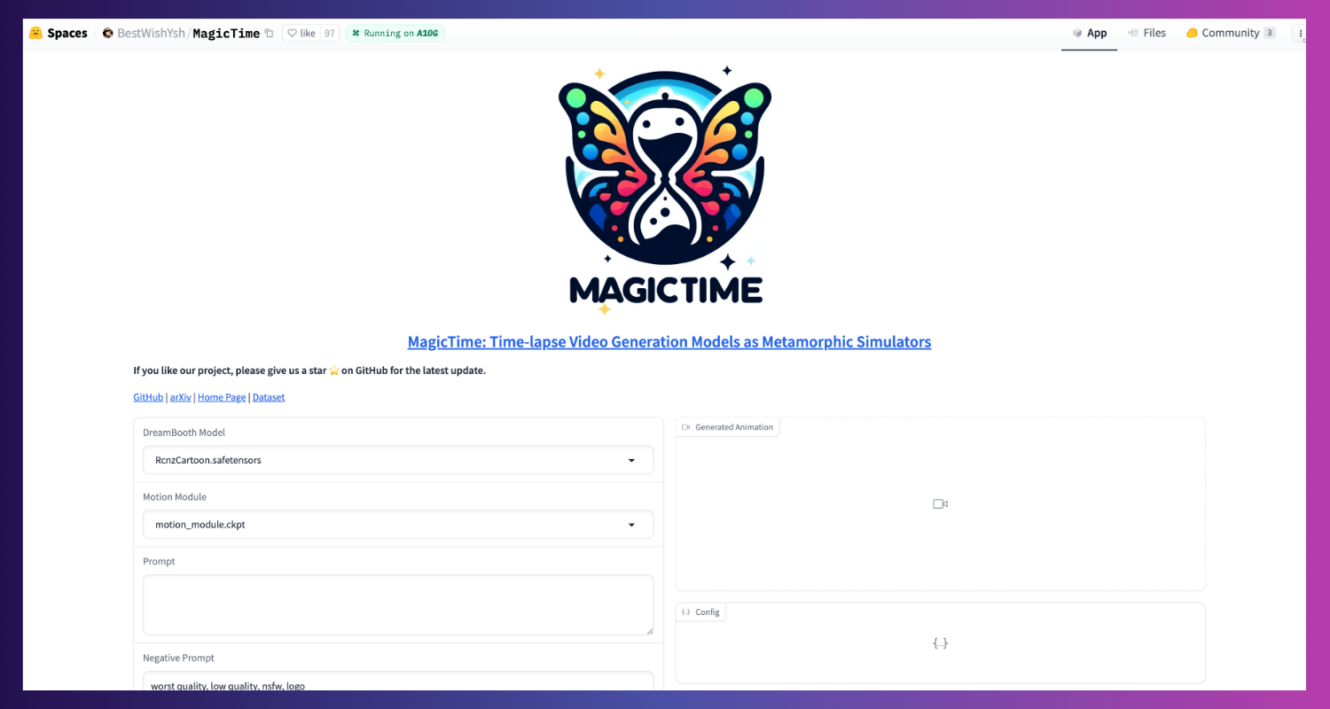 MagicTime For Creating Time-lapse Videos From Simple Prompts