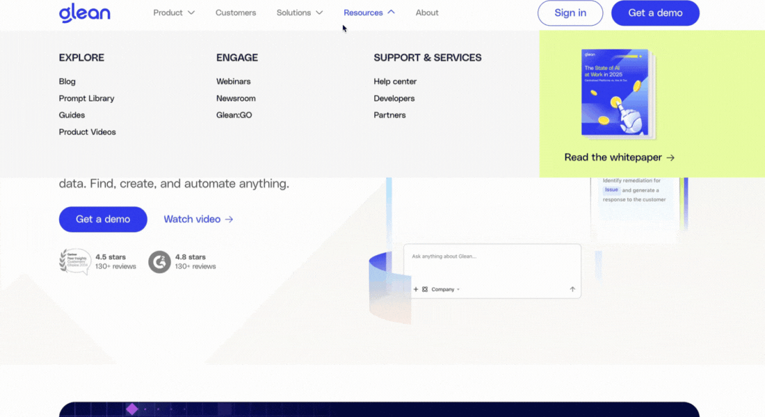 Glean Reviews: Use Cases, Pricing & Alternatives
